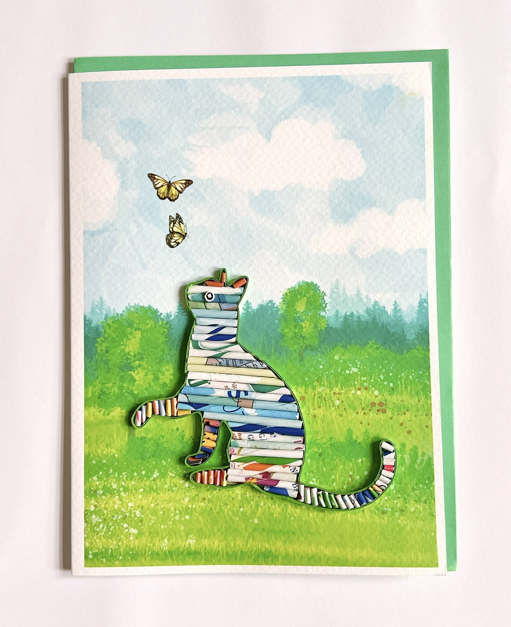 Loving Nature Cat Greeting Card | Wayfair