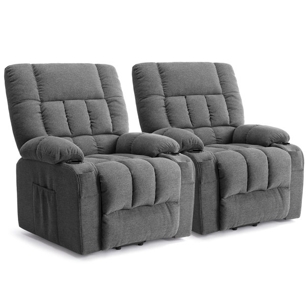 Ebern Designs Alcina 39.3" Oversized Power Lift Assist Chair - Heated ...