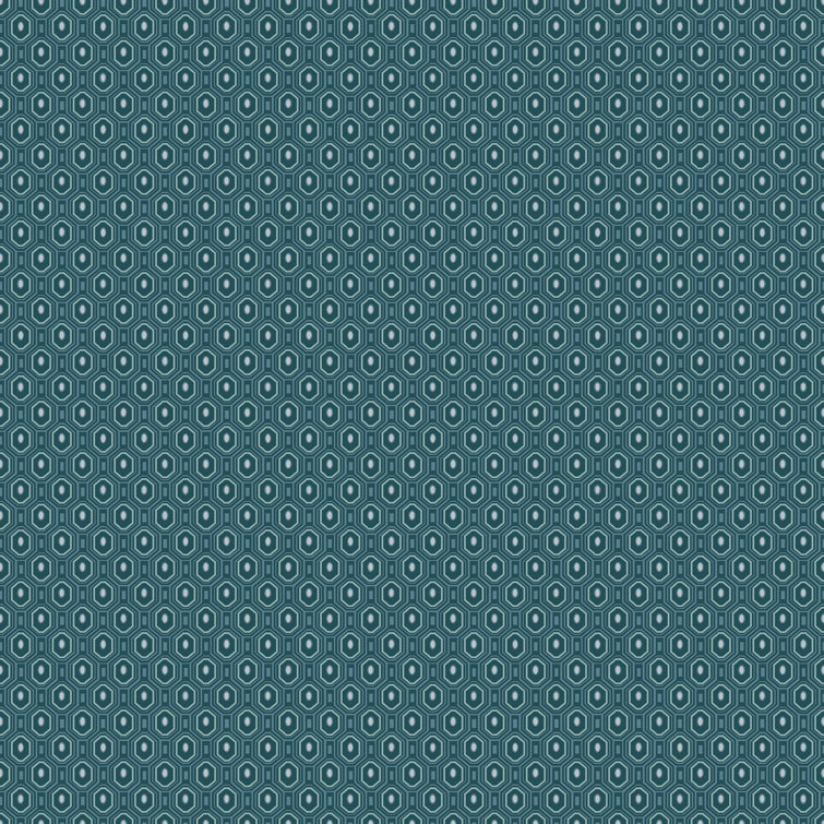 Latitude Run® Gerlinde, Ambassador Blue Geometric 33 Feet Long X 21 ...