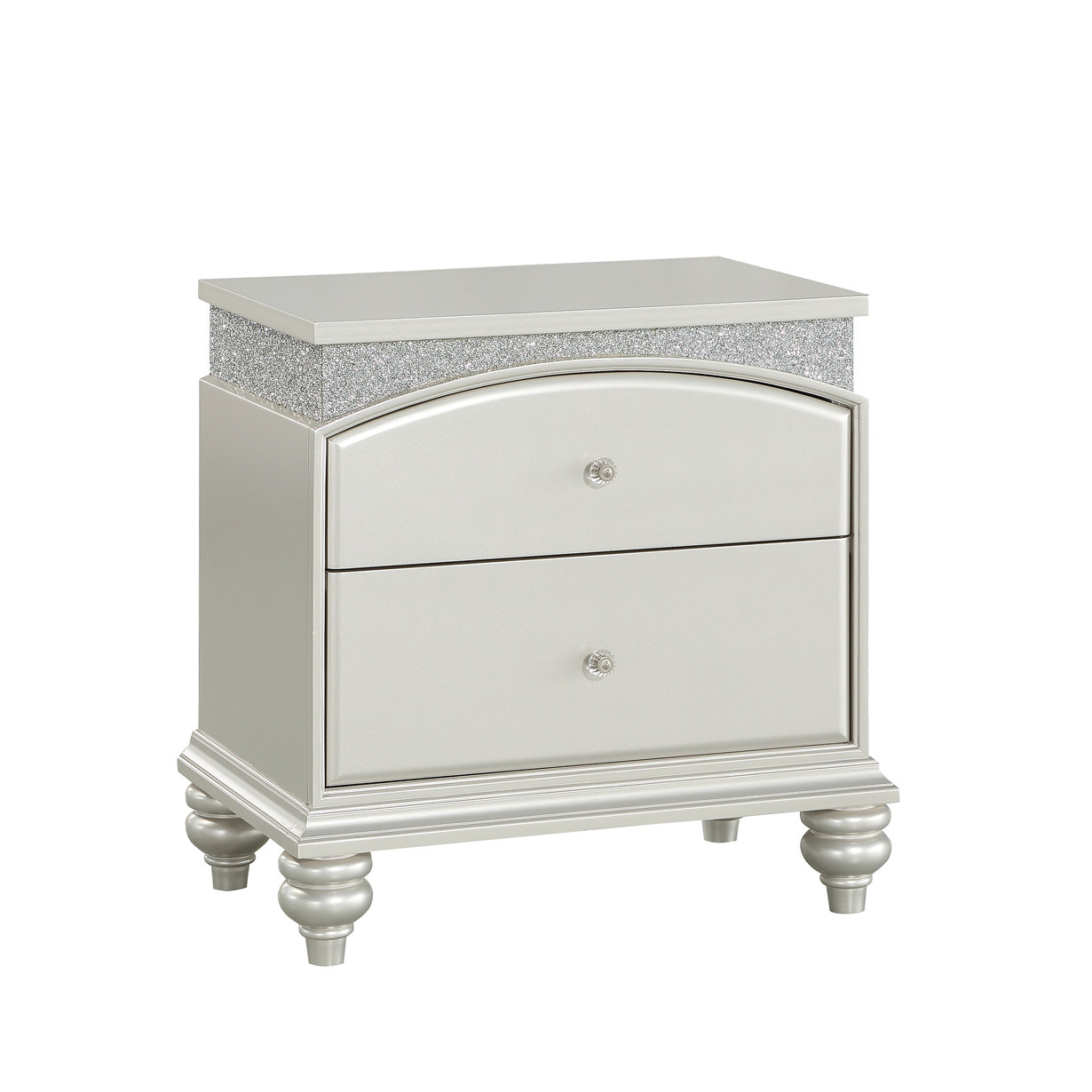 Latitude Run® Maverick Platinum Night Stand | Wayfair