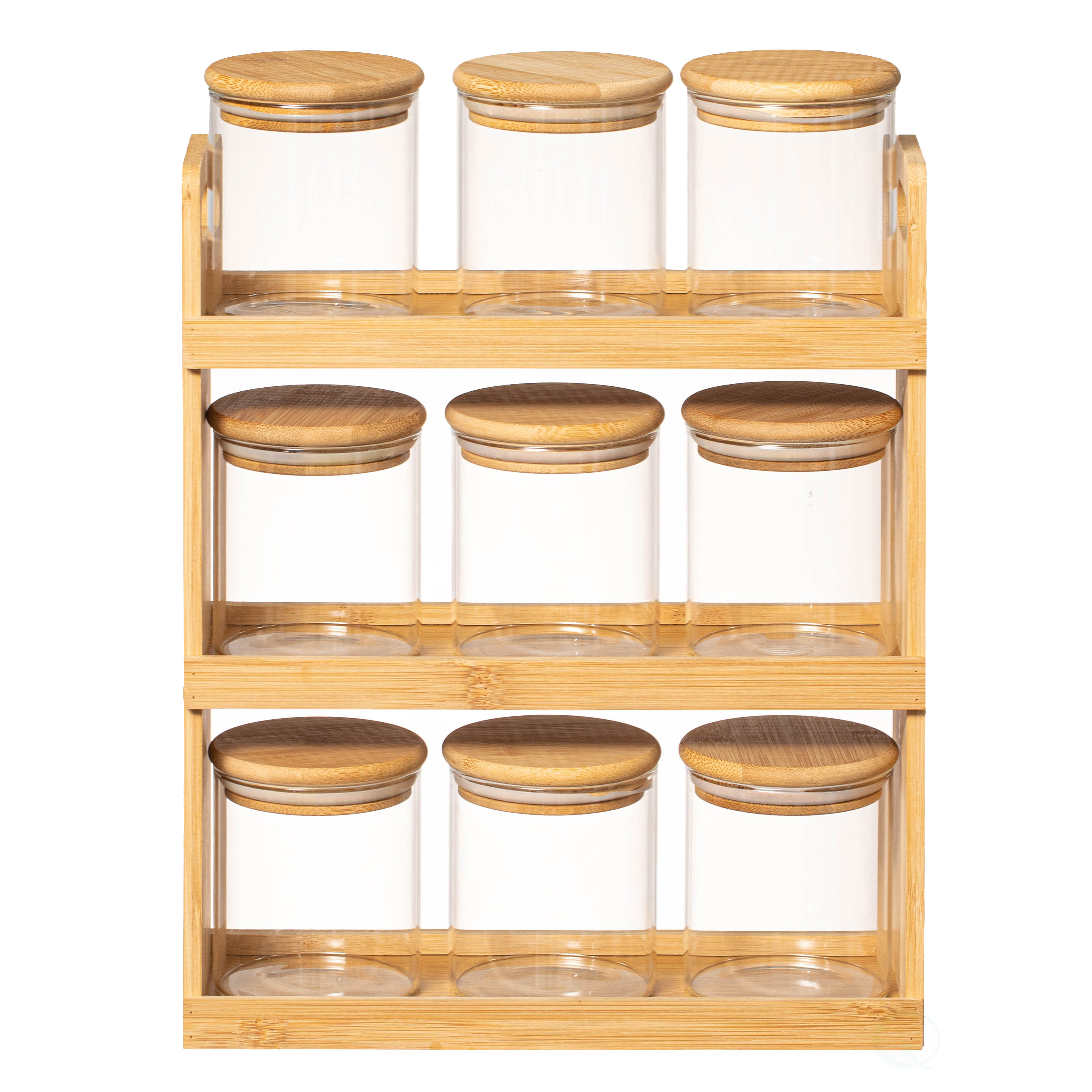 Rebrilliant Versatile 3-tier Bamboo Spice Rack And Pantry Organizer ...