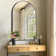 Wade Logan® Brazee Arch Wall Mirror Metal Bathroom Vanity Accent Mirror ...