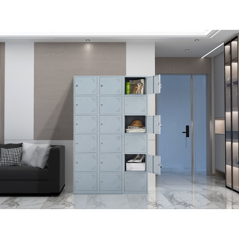 Steelcube 15 Wide Steel Storage Locker with 6 Doors for Employees ...