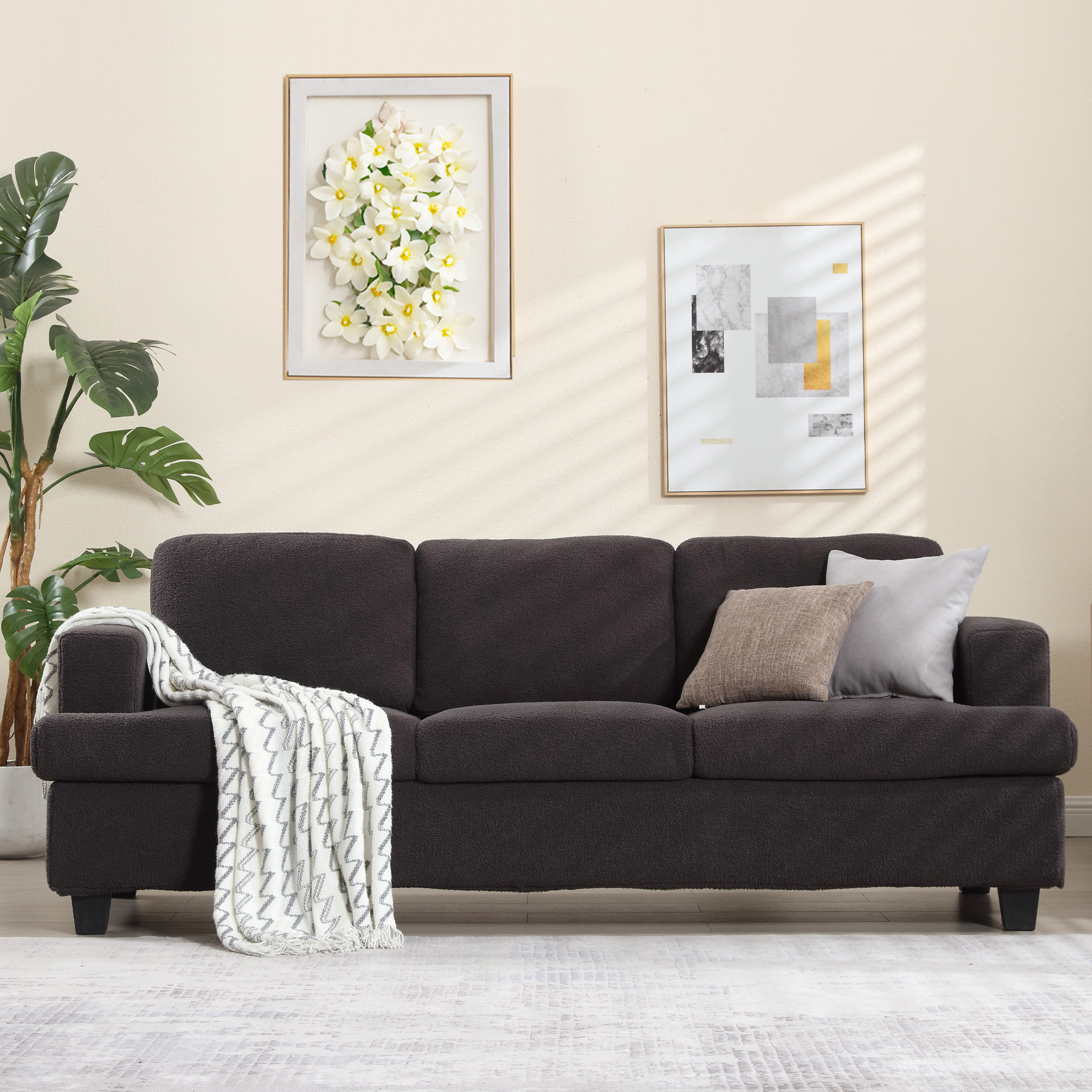 Ebern Designs Derrald Upholstered Sofa & Reviews | Wayfair