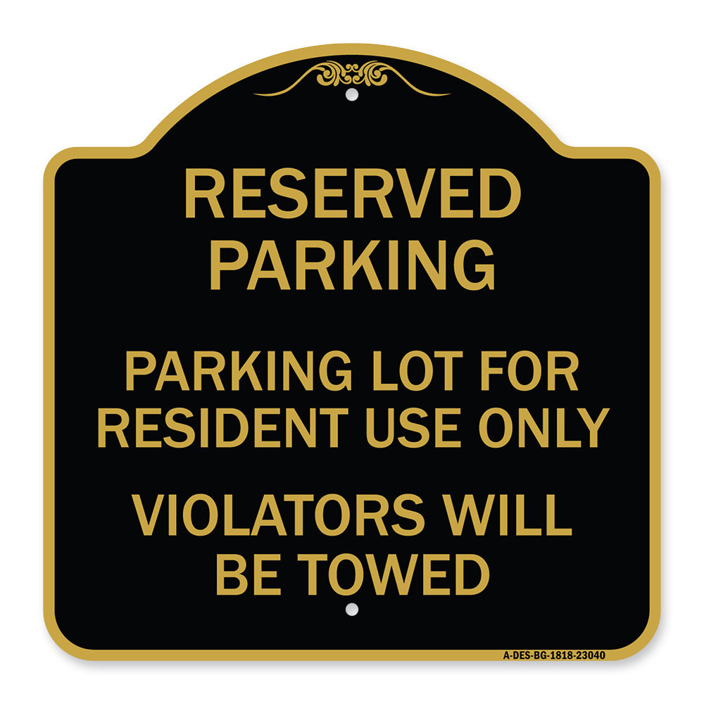 Signmission Designer Series Sign - Reserved Parking Sign Reserved ...