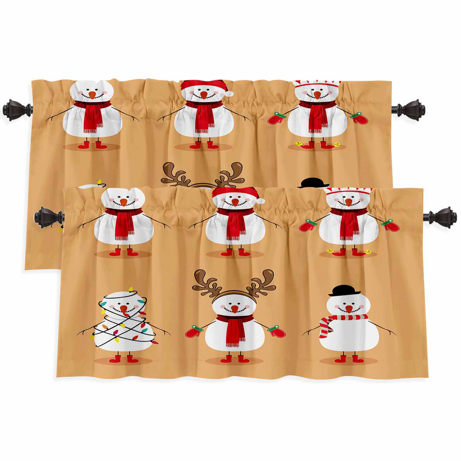 Ophelia & Co. White 52"W Snowman Christmas Fun Holiday Cute Window ...