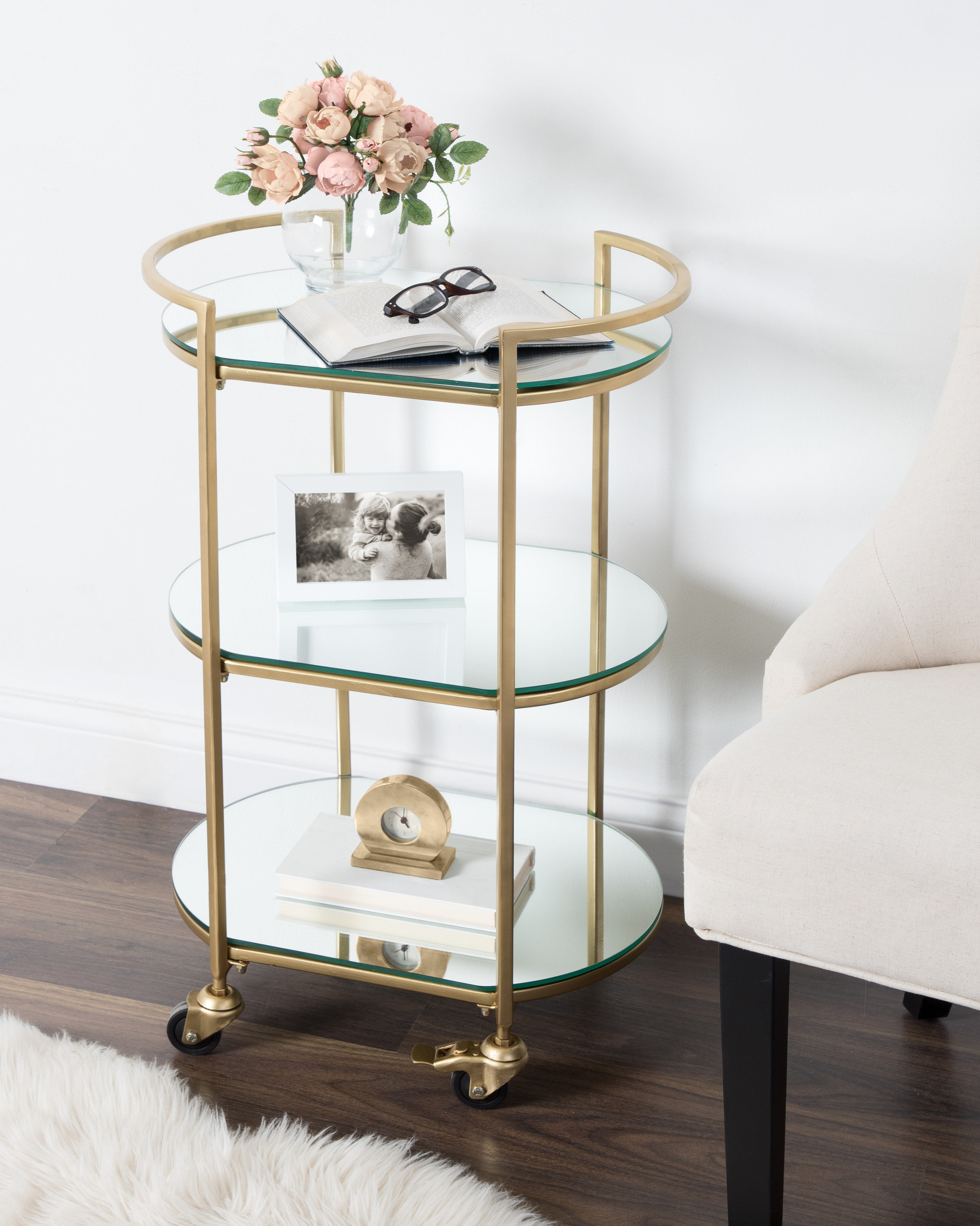 Mercer41 Ceferina Bar Cart & Reviews - Wayfair Canada