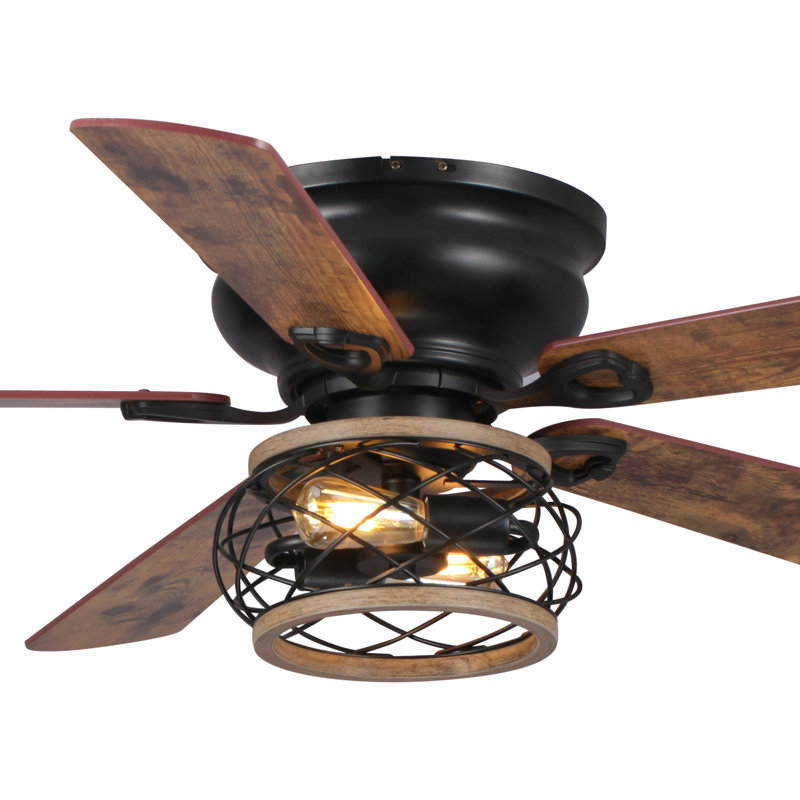 Trent Austin Design 48" Hadiya 5 - Blade Standard Ceiling Fan with ...
