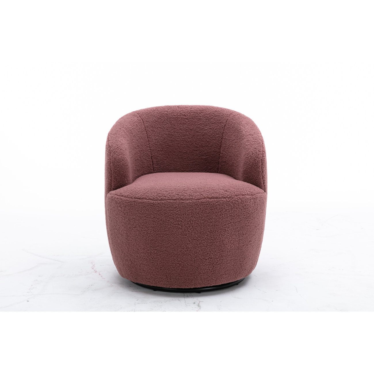 Corrigan Studio® Teddy Fabric Swivel Accent Armchair Barrel Chair With ...