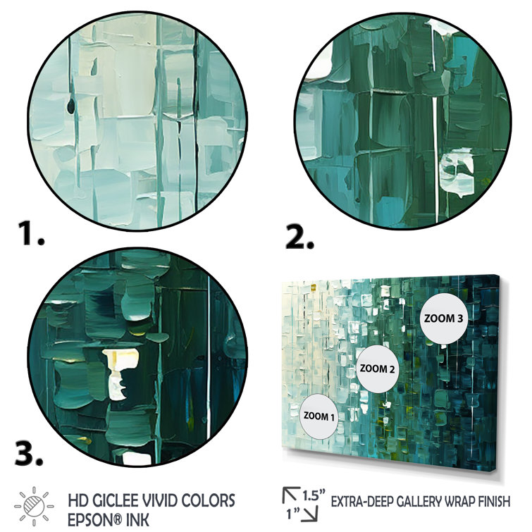 Wrought Studio Continuation And Departure Retro Gold And Teal ...