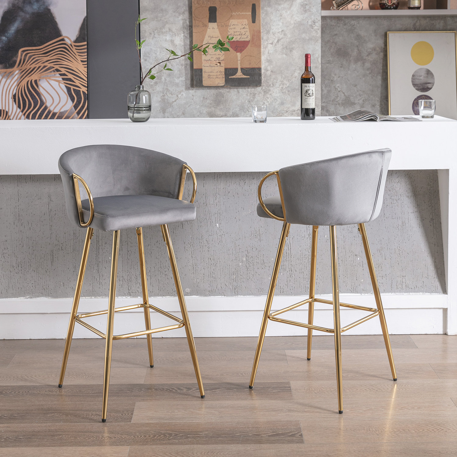 Mercer41 Hannmeike Counter Stool | Wayfair