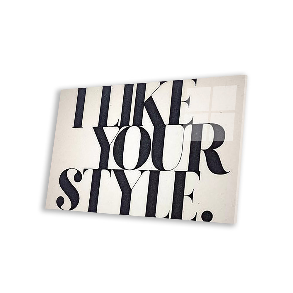 Latitude Run® Like Your Style by 33 Broken Bones - Gallery-Wrapped ...