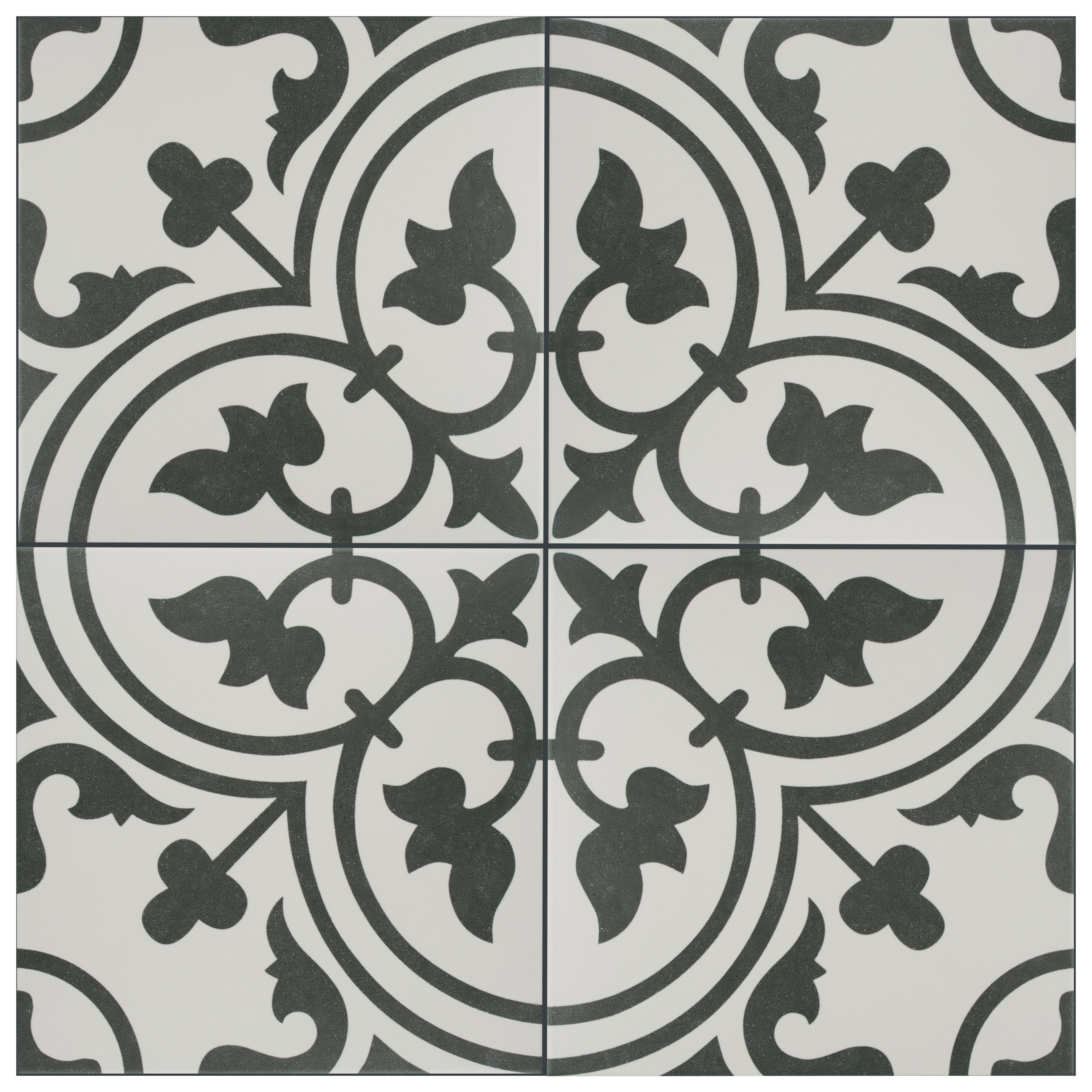 Merola Tile Arte 10" x 10" Porcelain Patterned Wall & Floor Tile ...