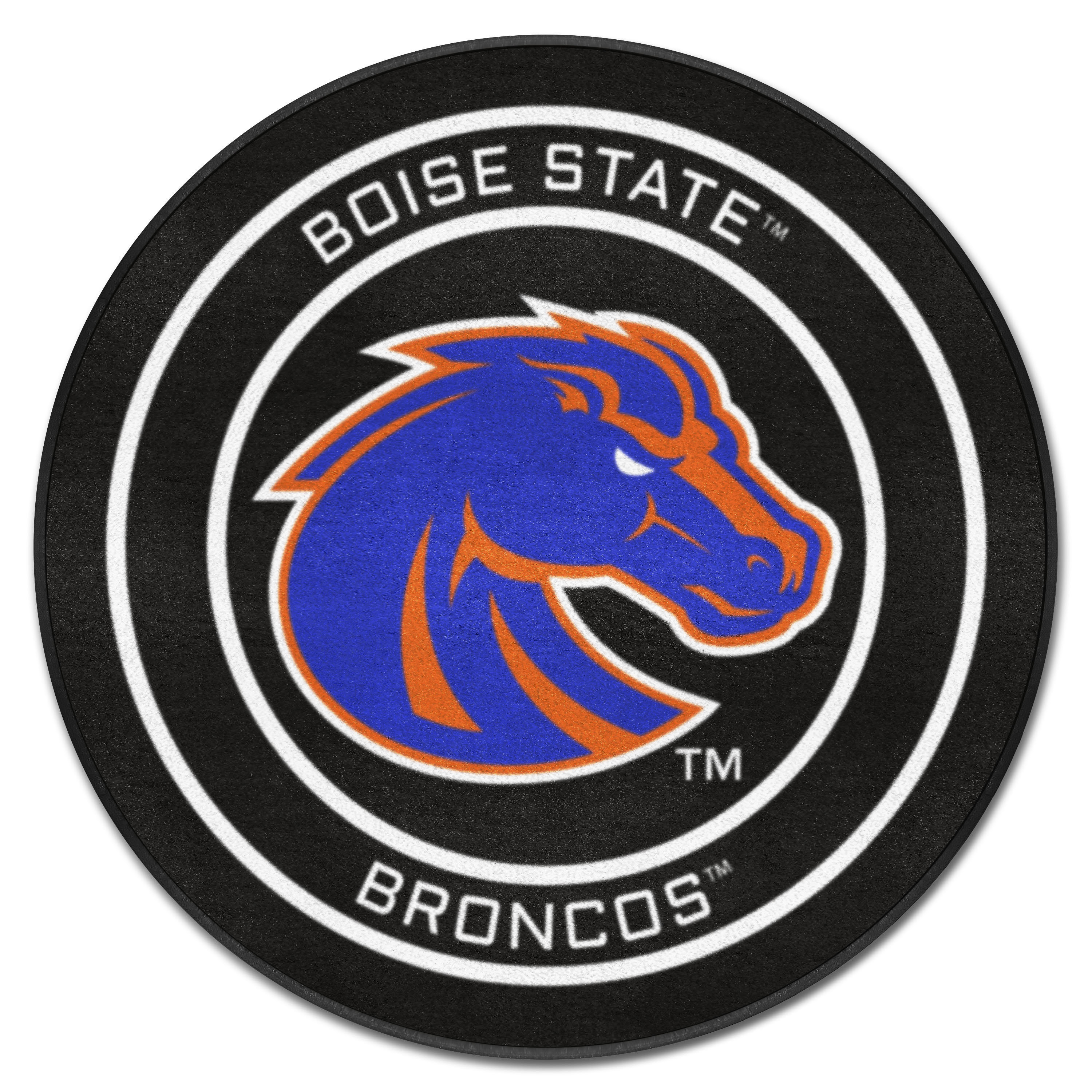 FANMATS Boise State_Boise State Hockey Puck Rug - 27In. Diameter | Wayfair