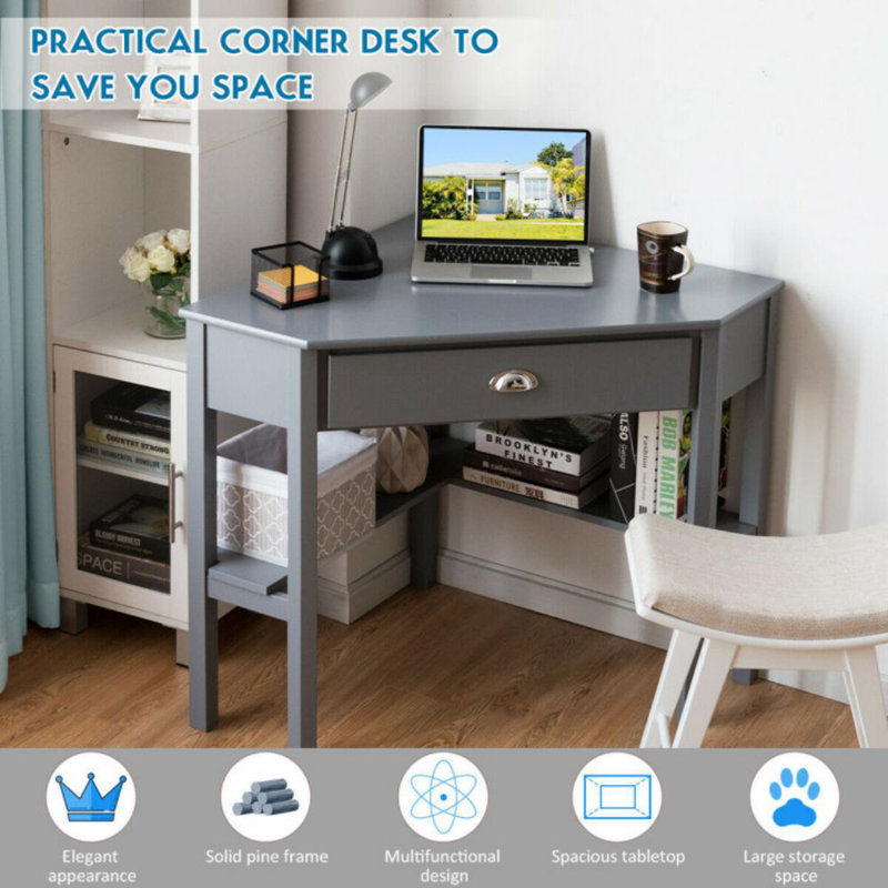 Andover Mills™ Aust Corner Computer Desk & Reviews | Wayfair
