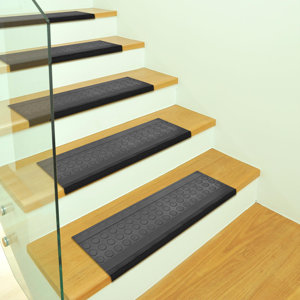 Rubber-Cal, Inc. "Diamond-Plate" Step Non-Slip Rubber Stair Tread ...