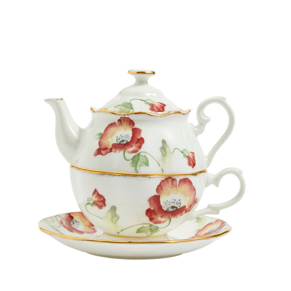Royal Albert, 100 Years - Tea for One Set, Poppy | Wayfair.co.uk