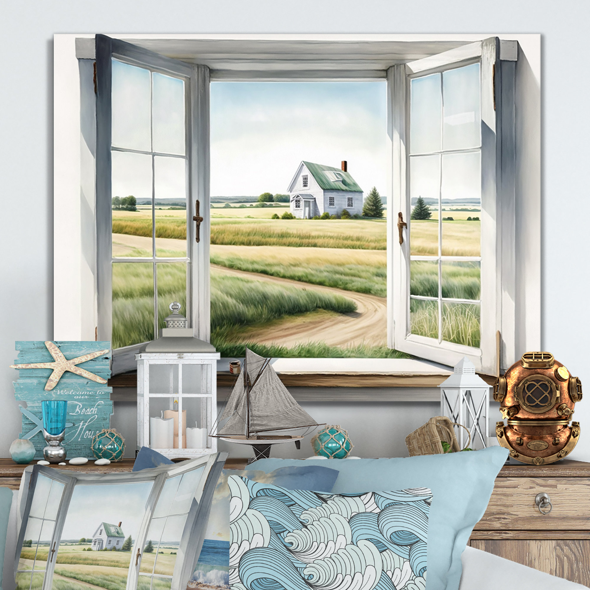 Wildon Home® Window to Landscape Views II - Print on Canvas - Wayfair ...