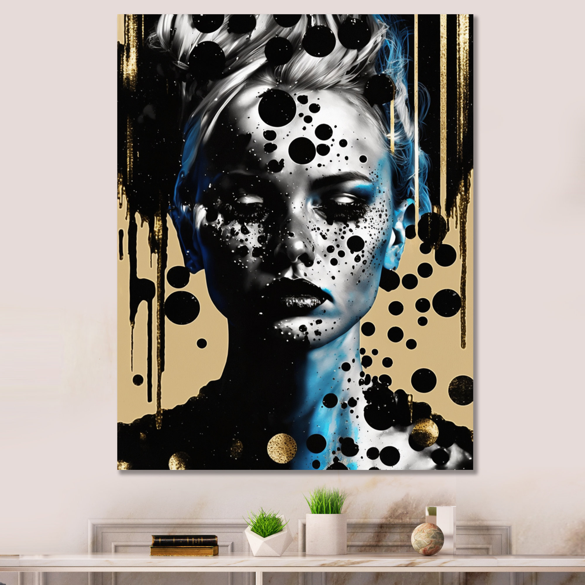 Mercer41 Transcending Female Potrait II - Modern Woman Wall Art Living ...