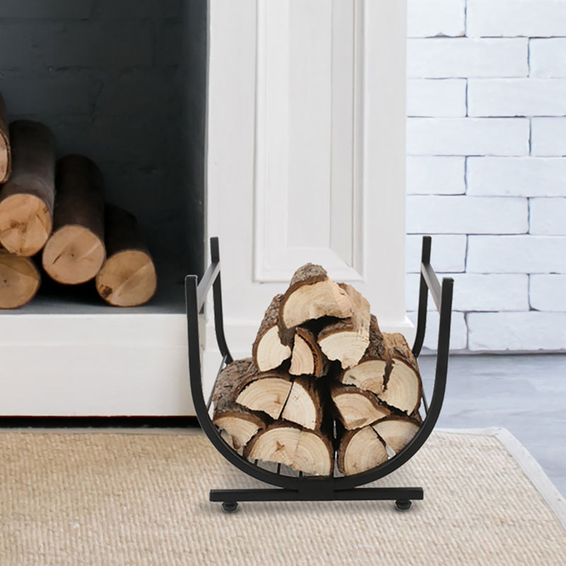 Trent Austin Design® Ridlon 11"W Metal Log Rack & Reviews | Wayfair