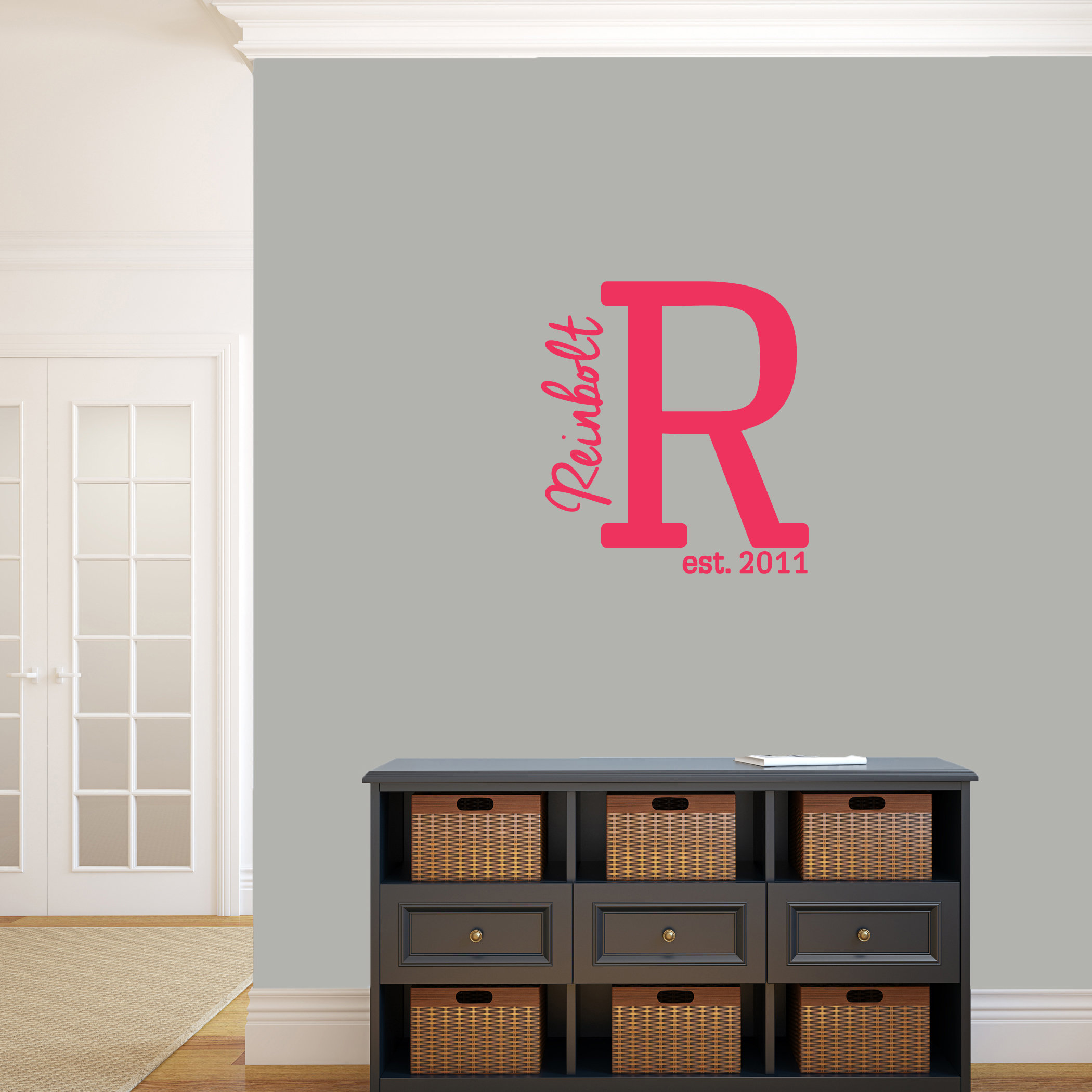 Sweetums Wall Decals Family Name Monogram Est. Year Wall Decal ...