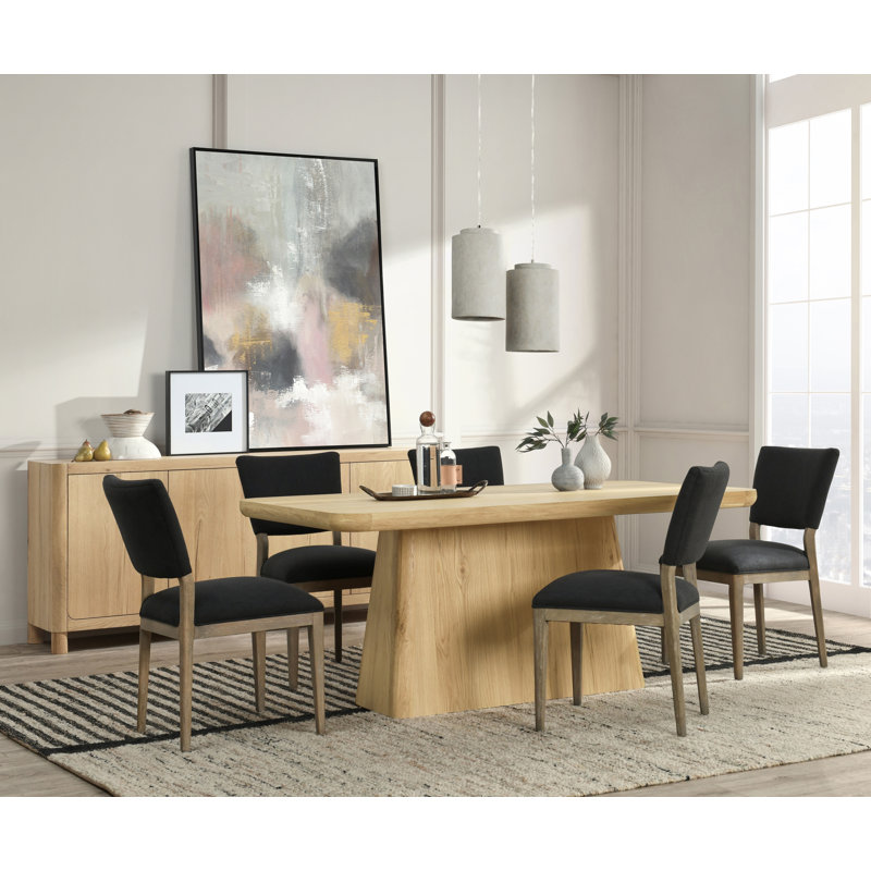 Joss & Main Lowell Solid Wood Base Dining Table & Reviews | Wayfair