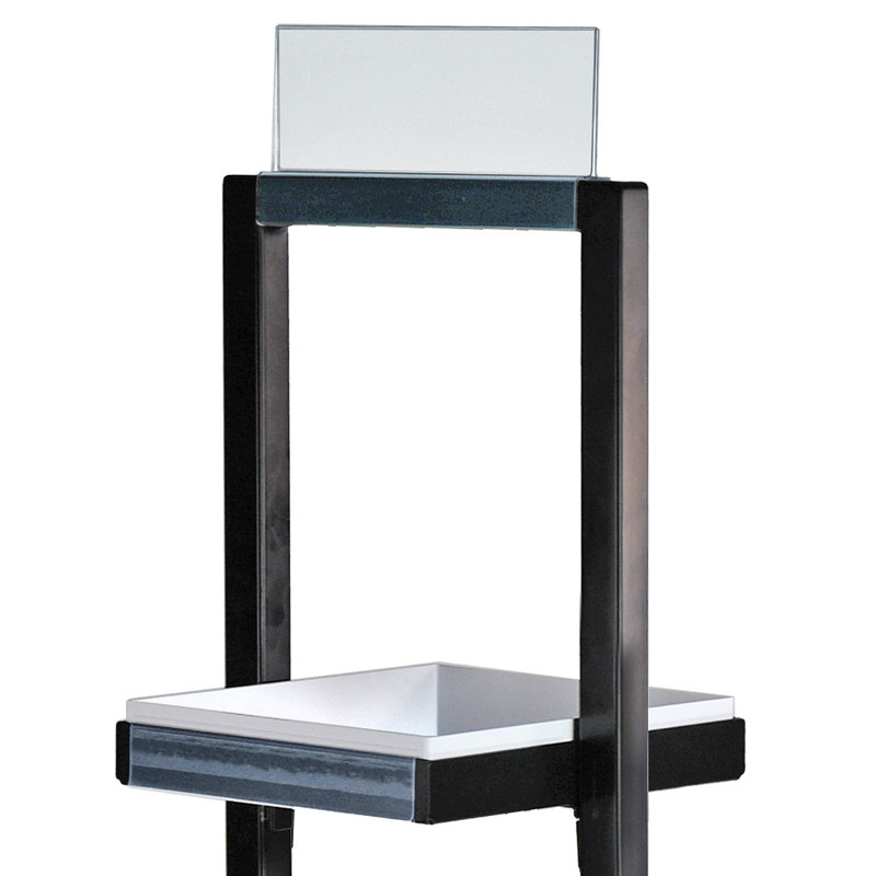 Azar Displays Slim Tower Retail Display with 3 Shelves | Wayfair