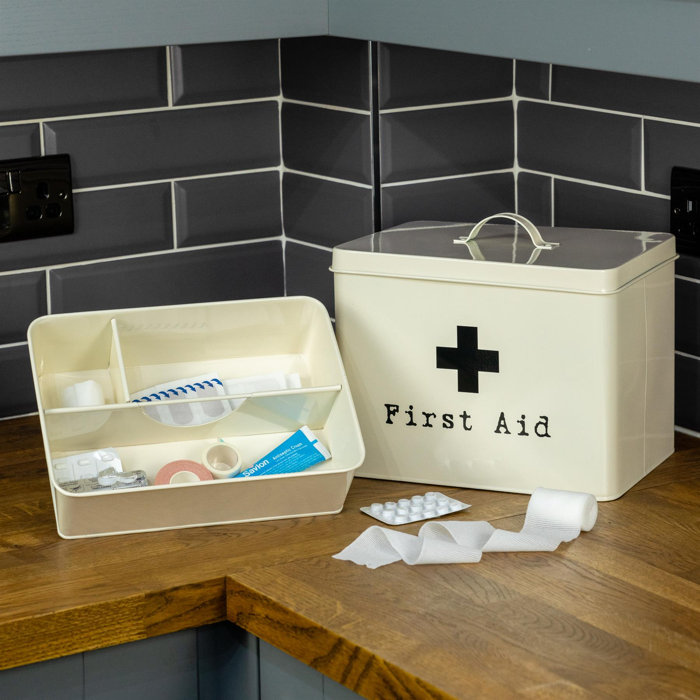 Harbour Housewares Vintage Metal First Aid Box - 29cm & Reviews ...