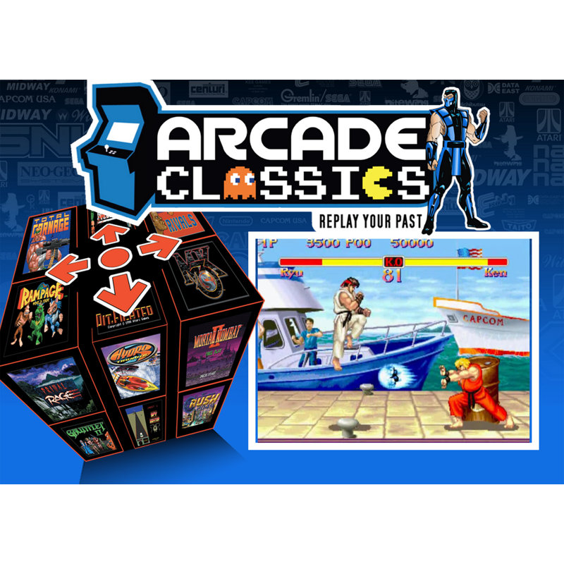 N2fun Mame/Hyperspin 4 Player Plug-In Full Size Arcade Machine with ...