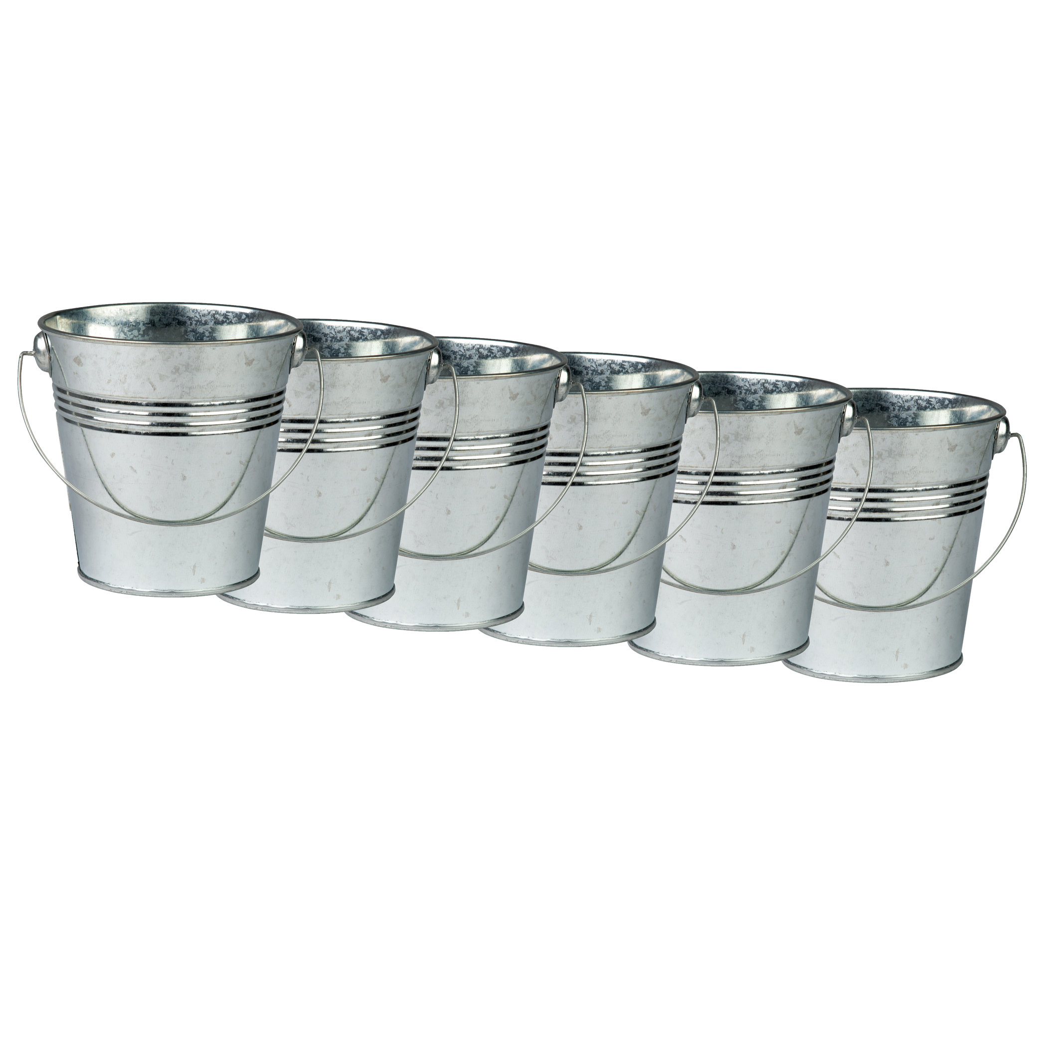 Gracie Oaks Metal Bucket Set | Wayfair