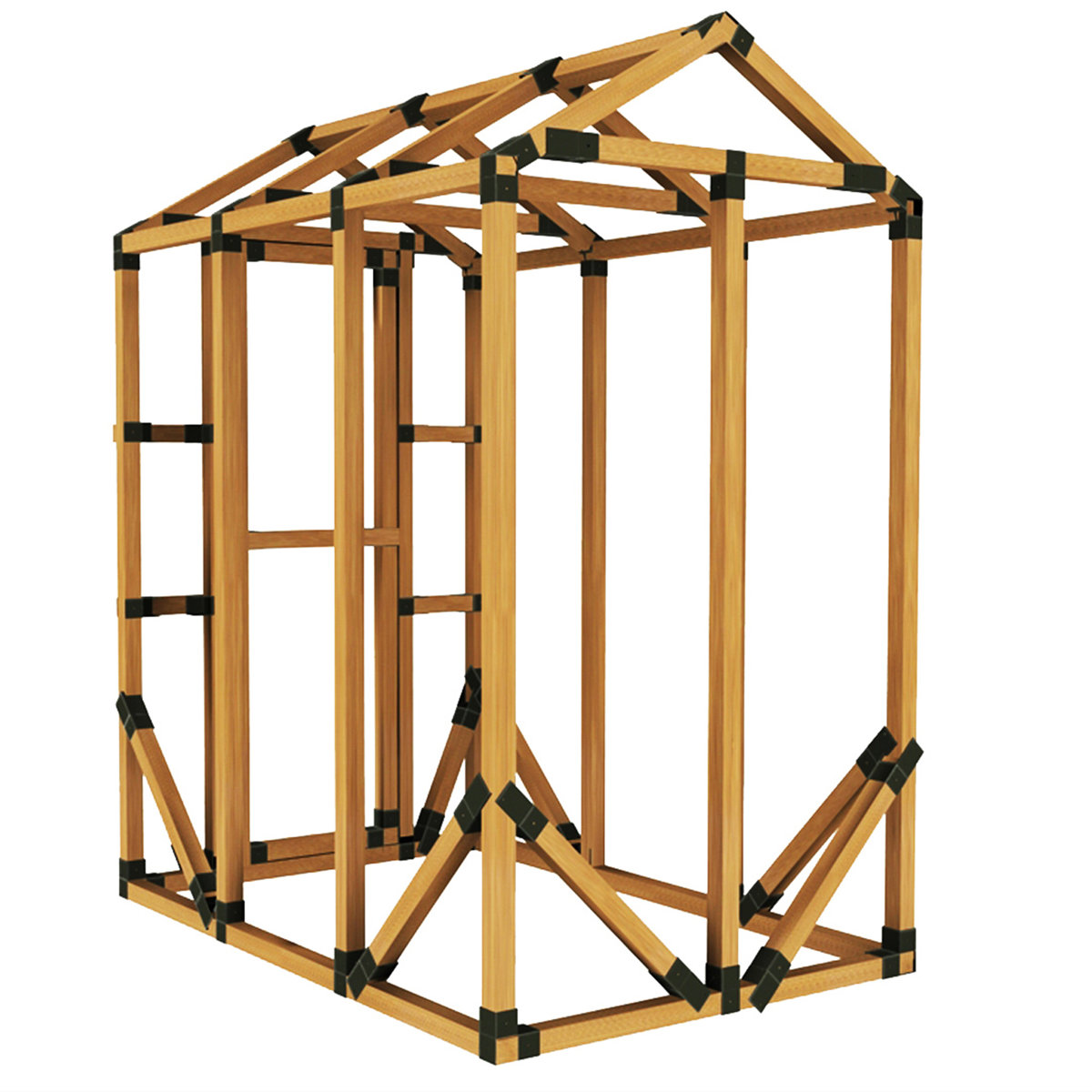E-Z Frames 4' W x 6' D DIY Storage Shed Kit & Reviews | Wayfair