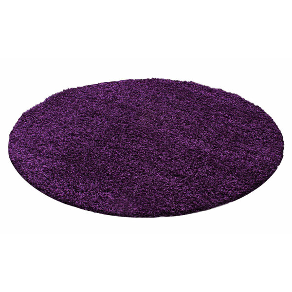 Fairmont Park Armory Luxury Super Soft Flokati/Shaggy Purple Rug ...