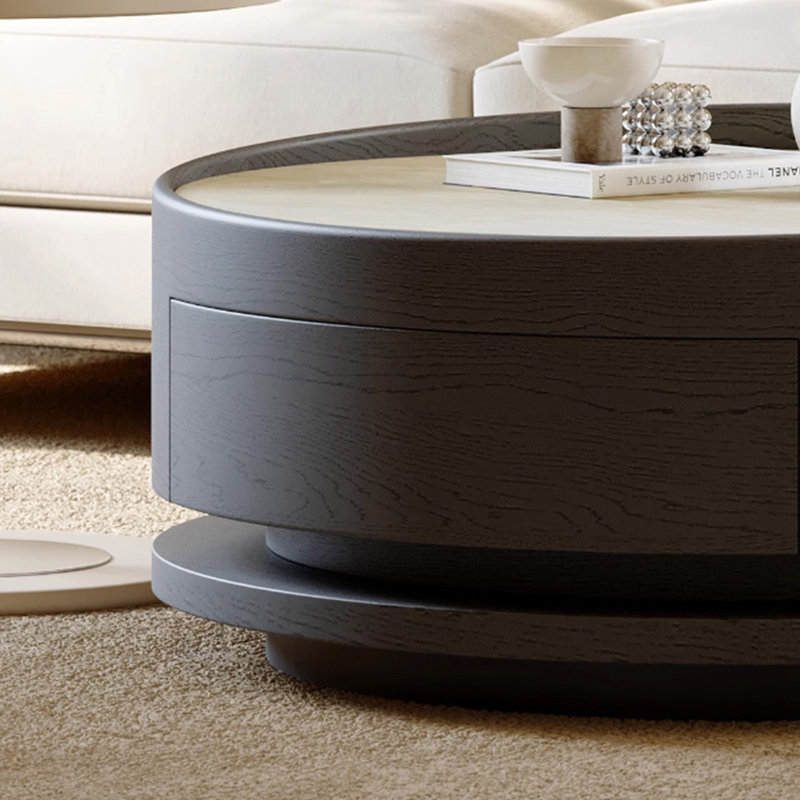 The Invincibles home Light luxury round rotating coffee table | Wayfair
