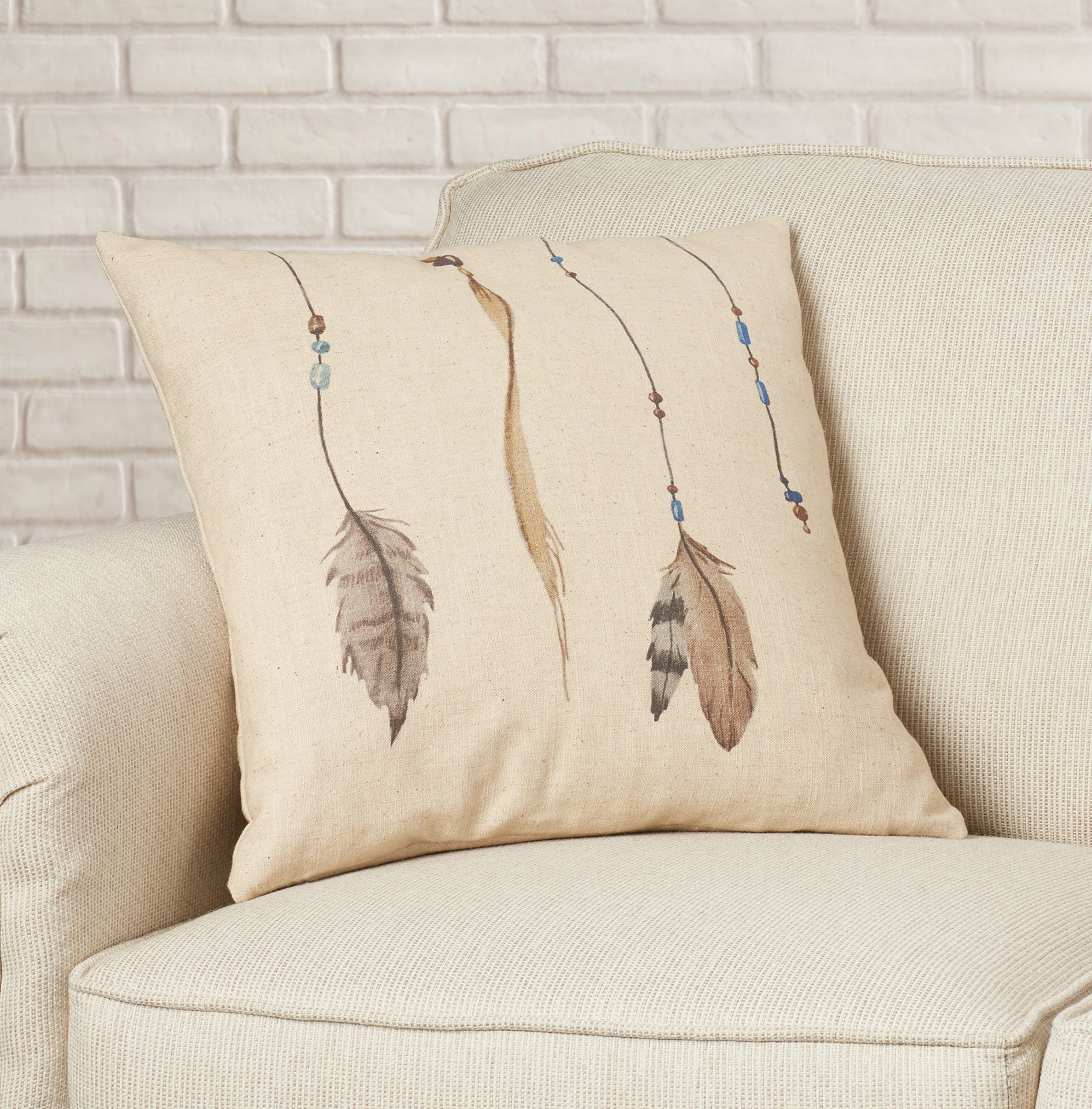 TheWatsonShop Feather Throw Pillow | Wayfair