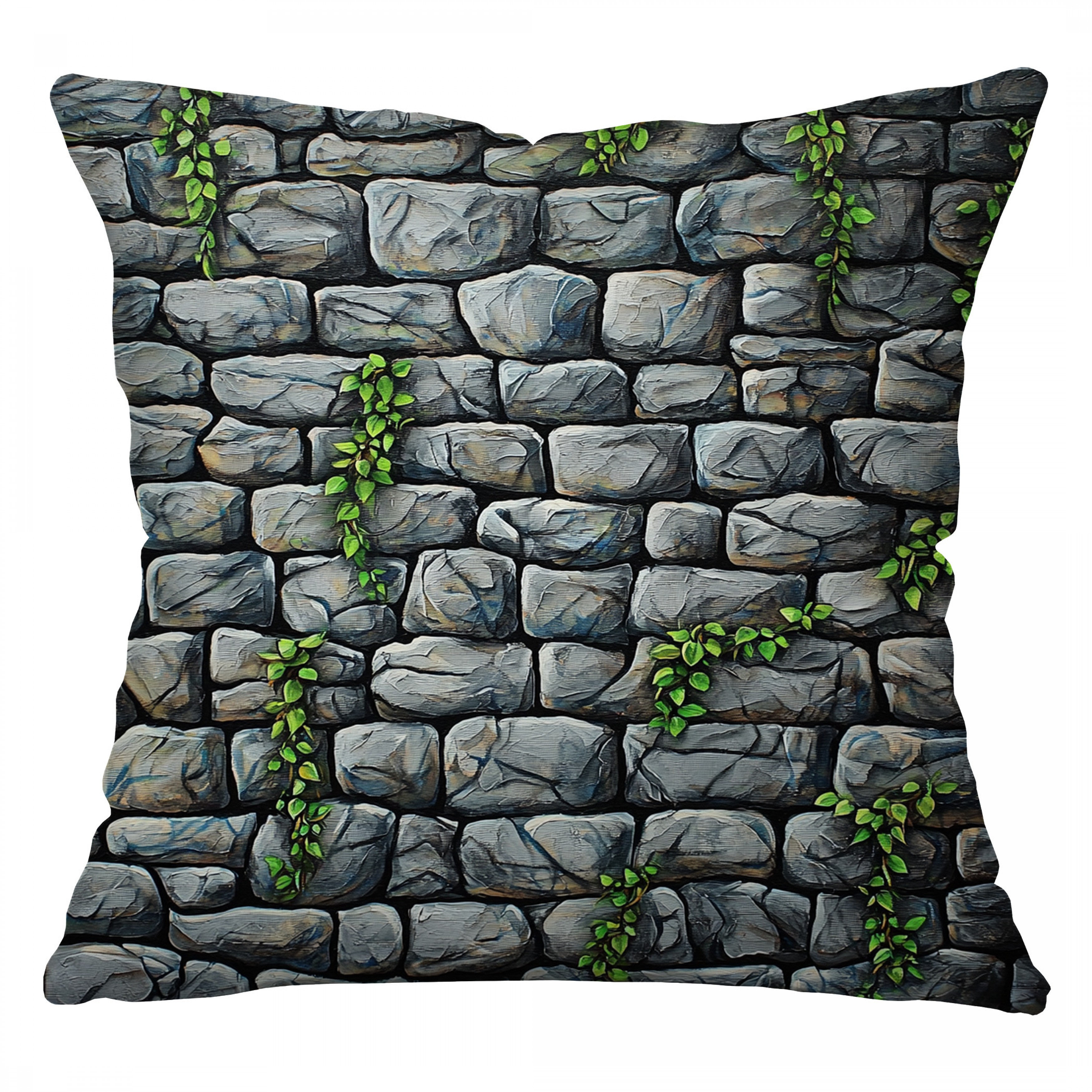 VisionDecor Stone Wall Throw Pillow, Texture Twill Pillows | Wayfair