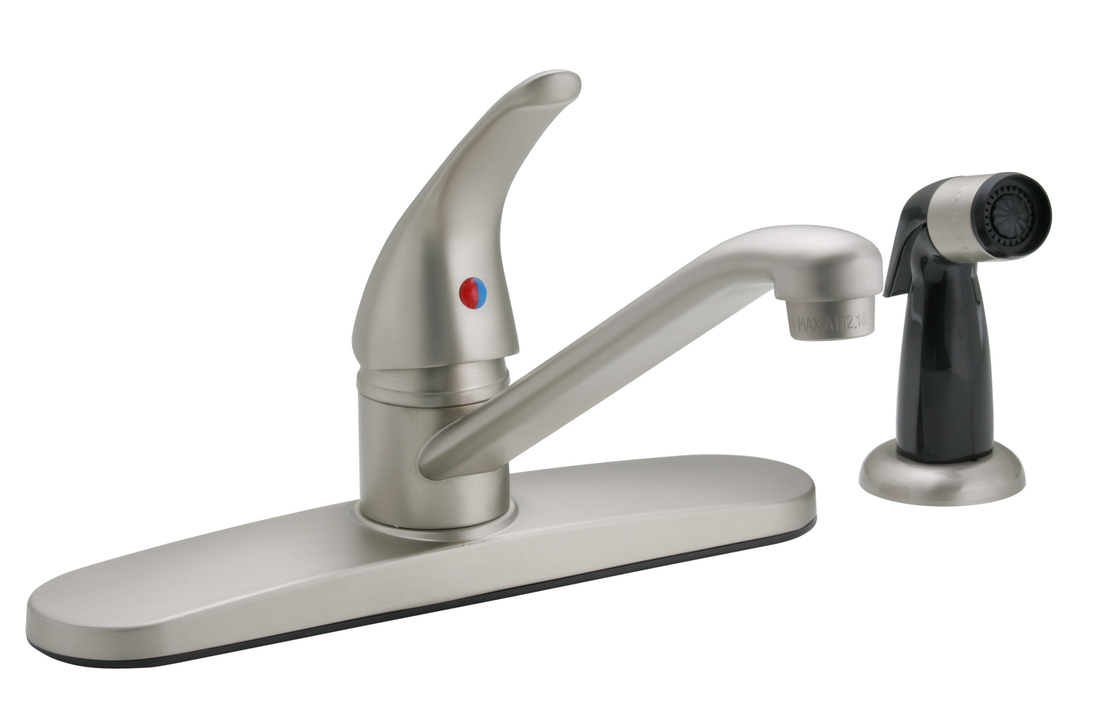 Banner Faucets Single Handle Kitchen Faucet with Side Spray | Wayfair