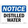 SignMission Distilled Water Sign | Wayfair