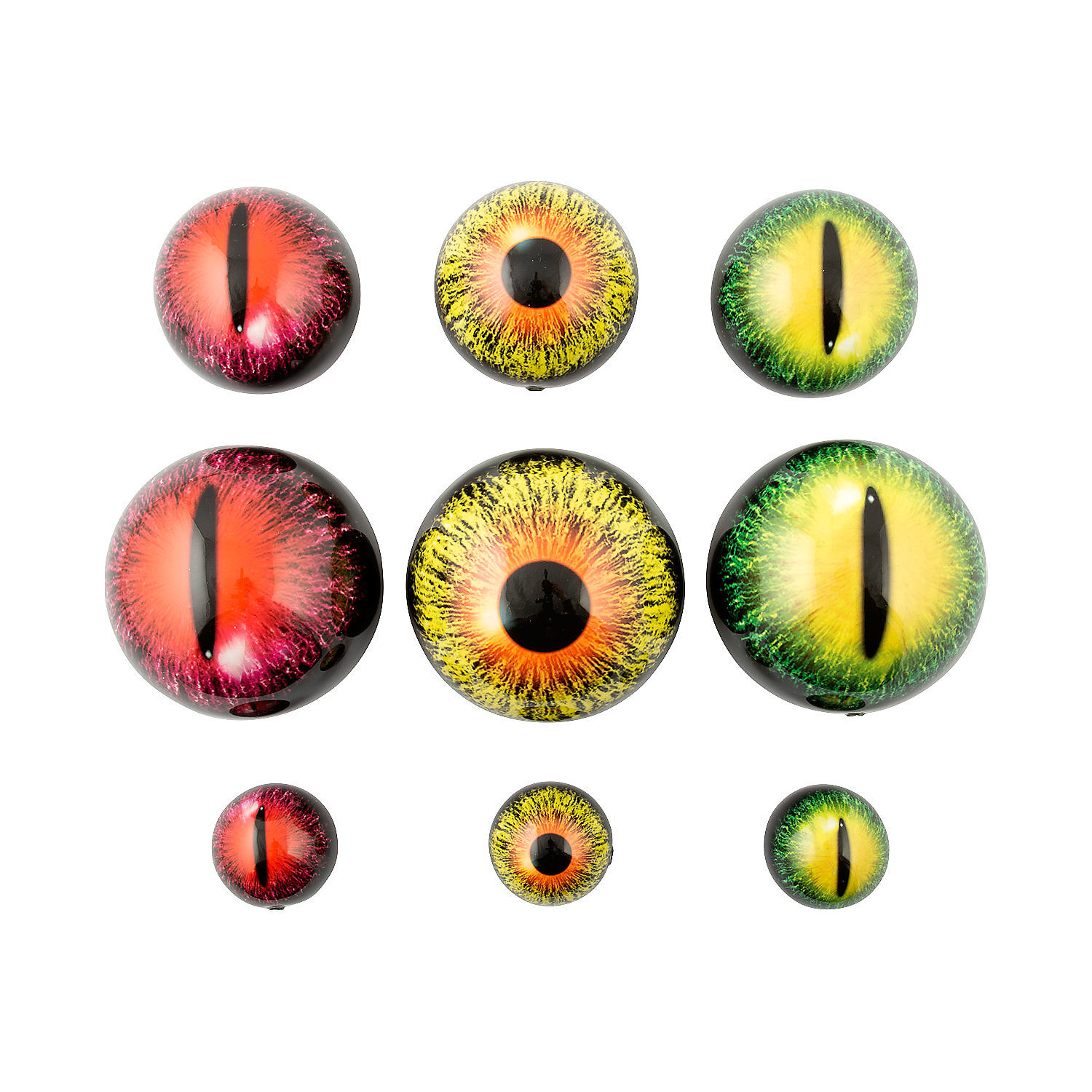 The Holiday Aisle® 9 Piece Snake Eye Orbs Home Accent Set | Wayfair