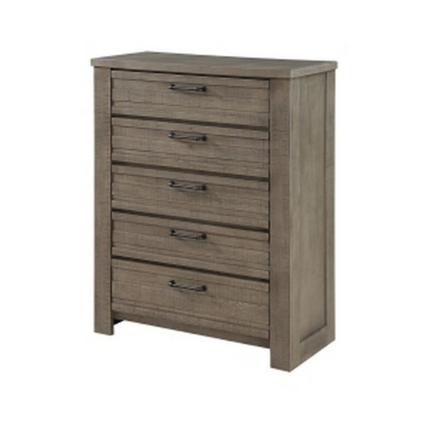 Loon Peak® Gerbin Niti 51 Inch Tall Dresser Chest, 5 Drawers, Black ...