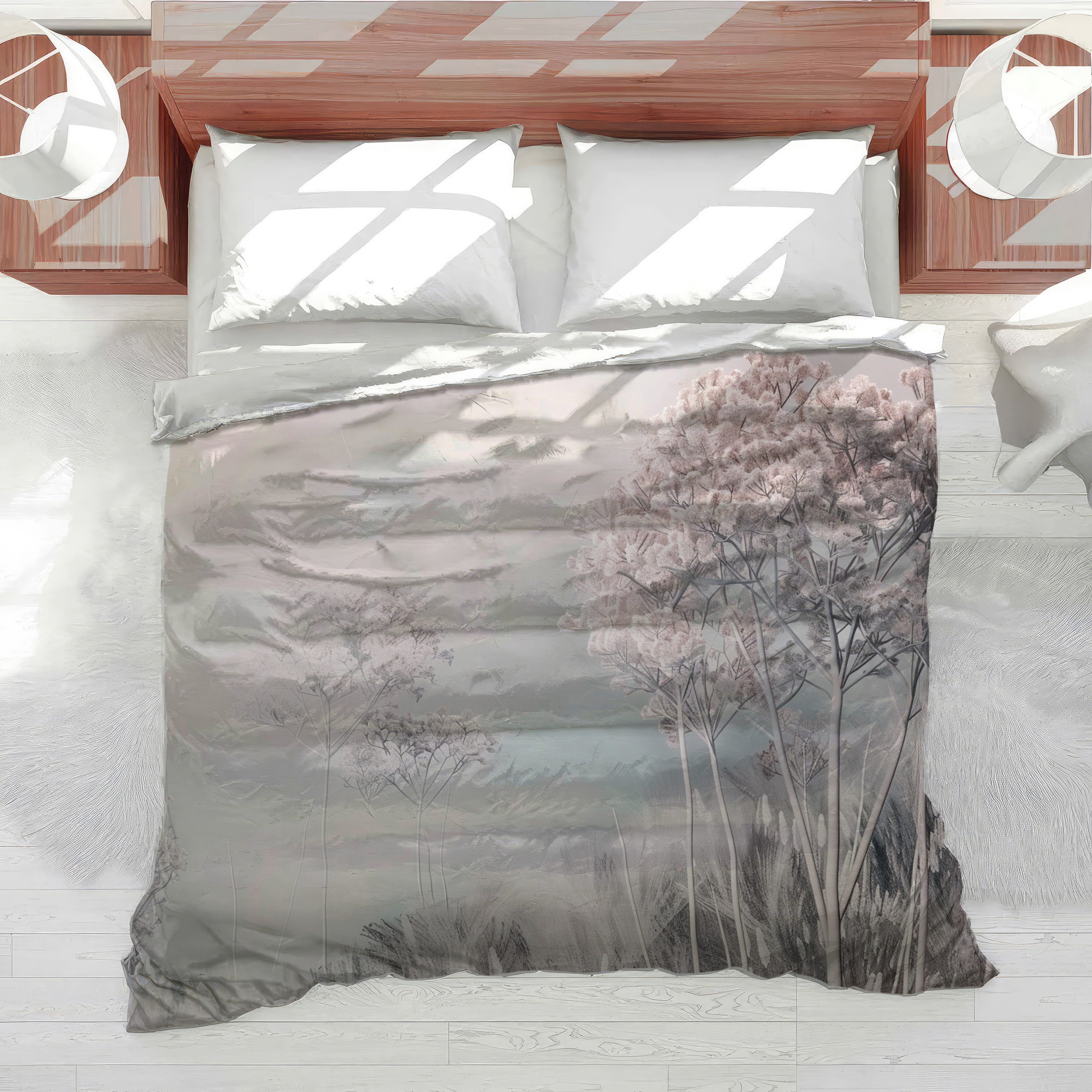 VisionDecor Misty meadow Bedding Nature Comforter Romantic | Wayfair