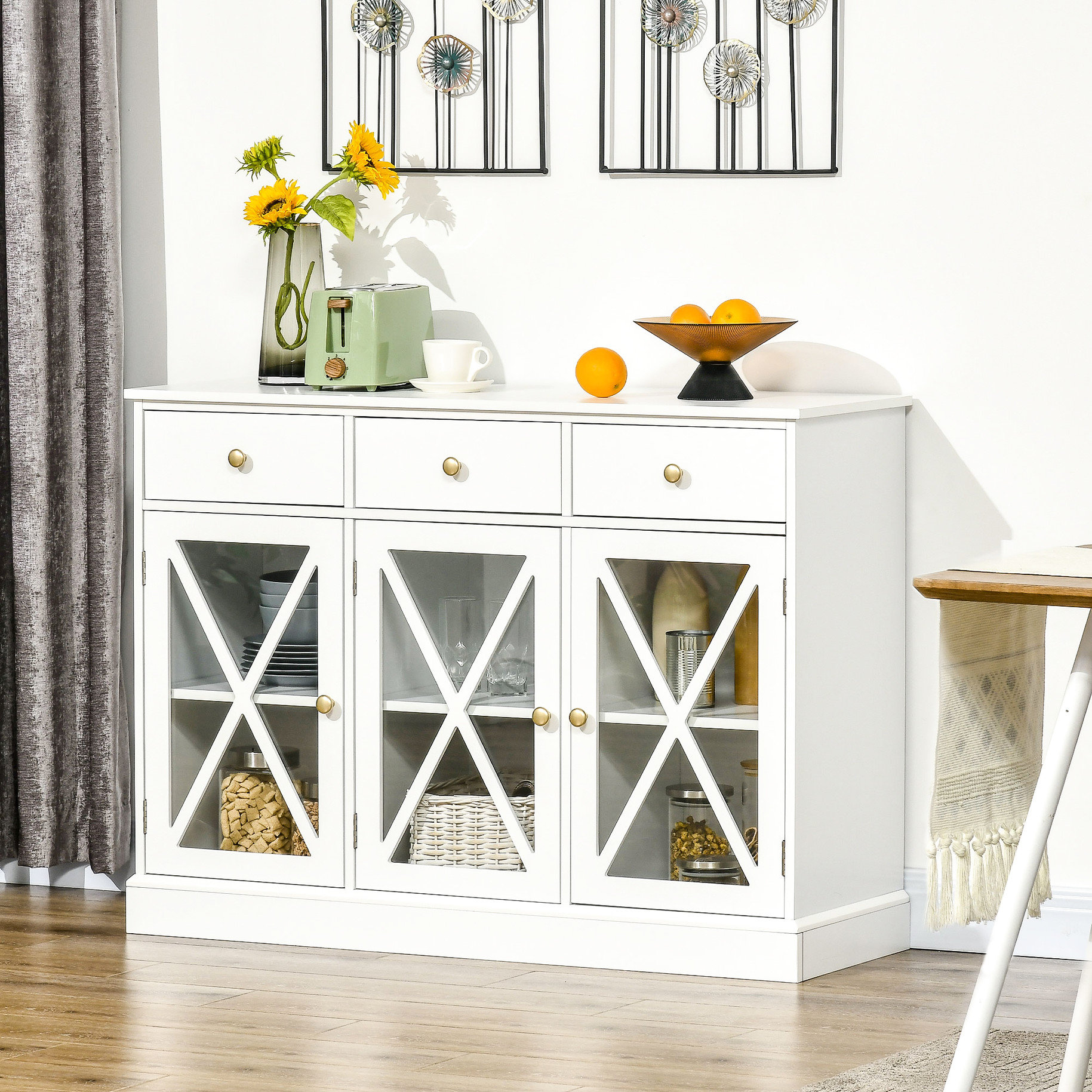 Breakwater Bay 45" Cabinet From In White. Equipped With 3 Drawers And ...