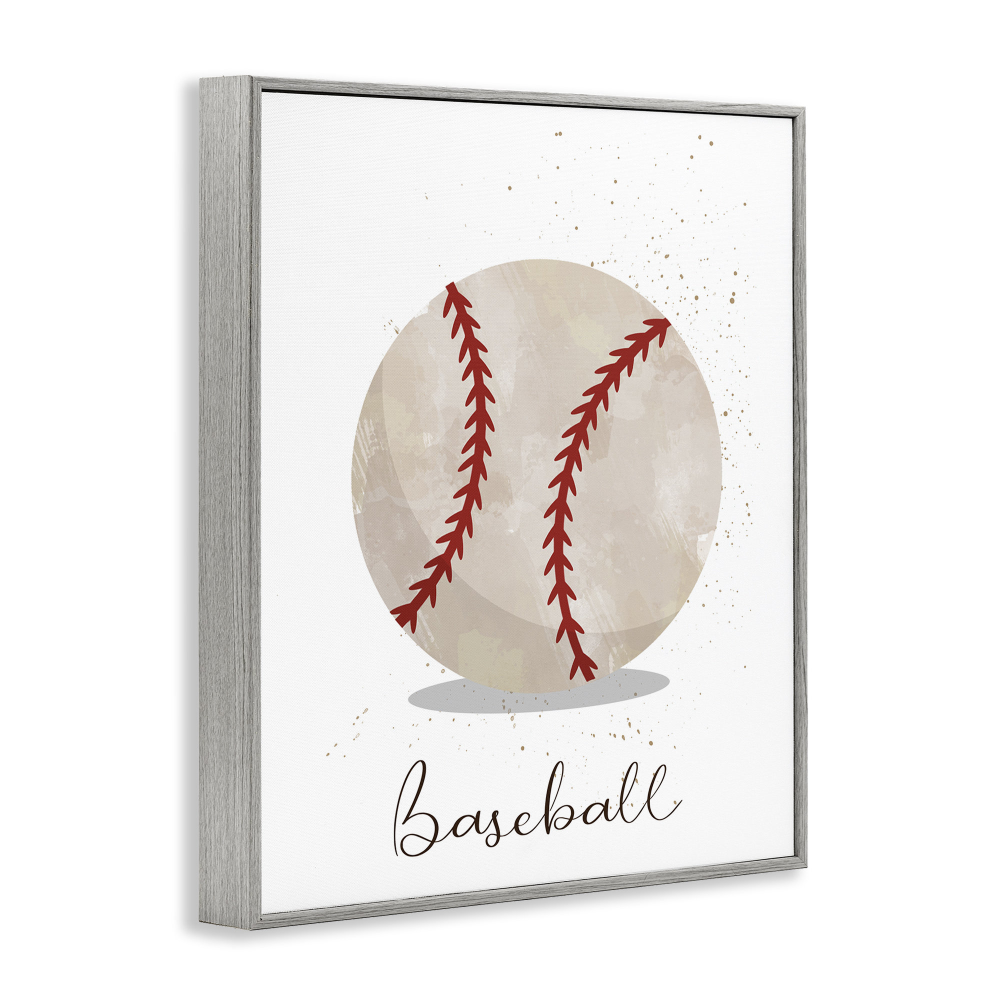 Ebern Designs Let's Play Ball Baseball Framed Giclee, design by ...