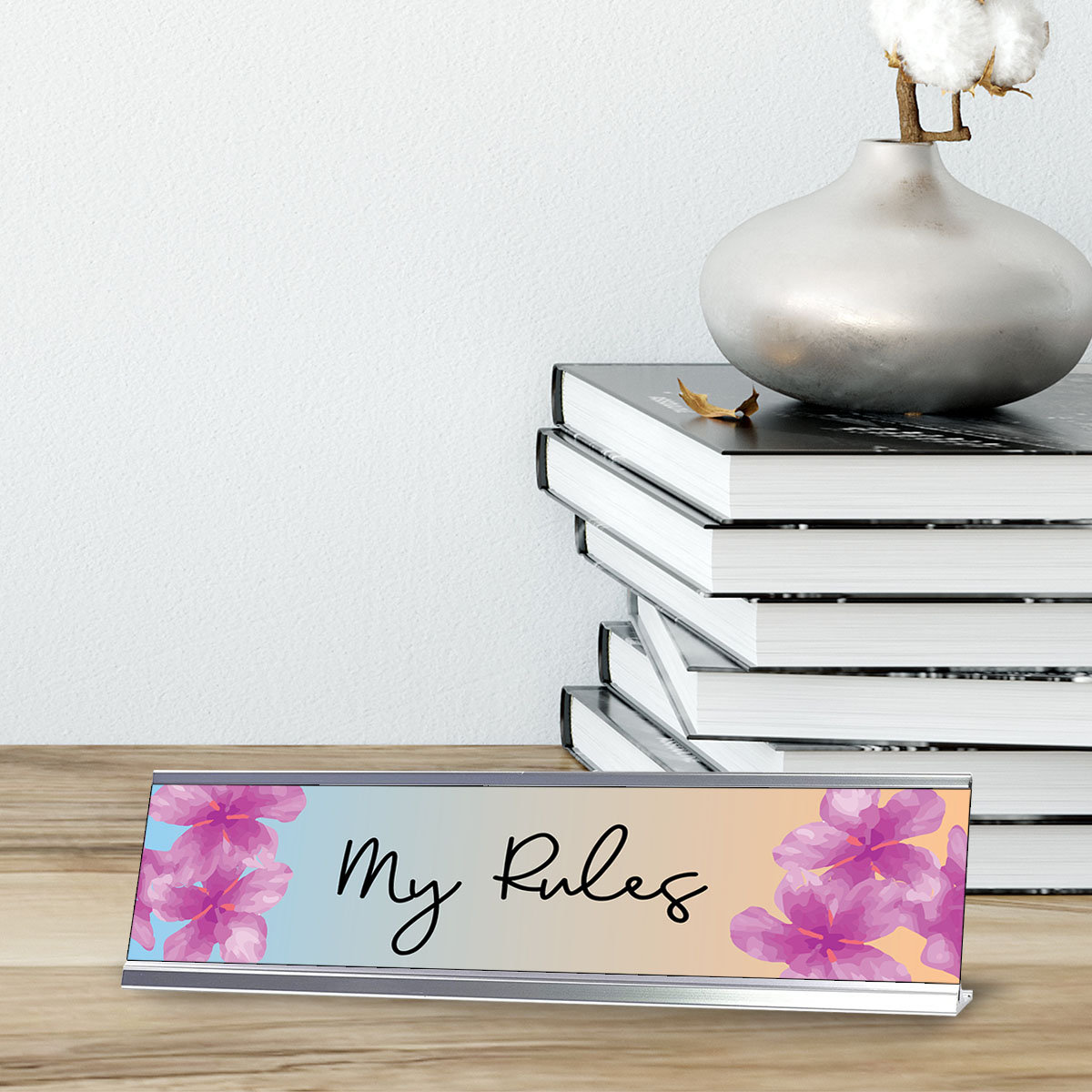 Signs ByLITA My Rules Designer Office Desk Sign | Wayfair