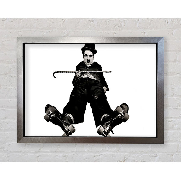 Bright Star Charlie Chaplin Ice Rink - Single Picture Frame Art Prints ...