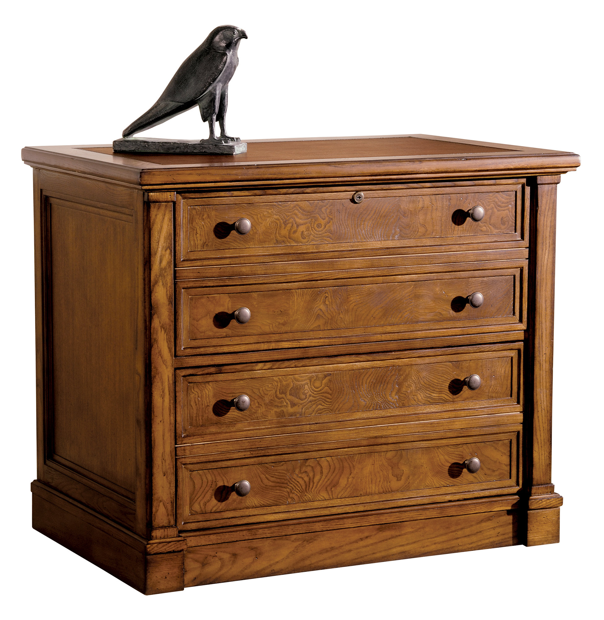 Loon Peak® Urban Ash Burl 36" 2-Drawer Ash File Cabinet | Wayfair