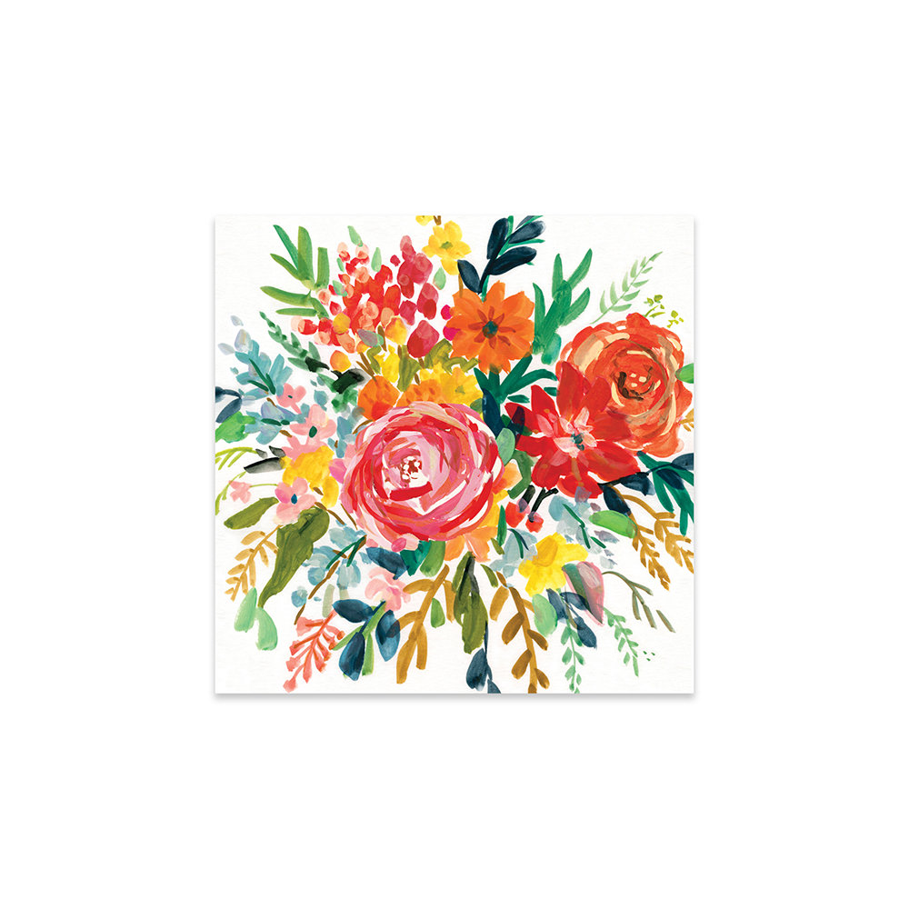 Red Barrel Studio Bright Bouquet II by Carol Robinson - Unframed ...