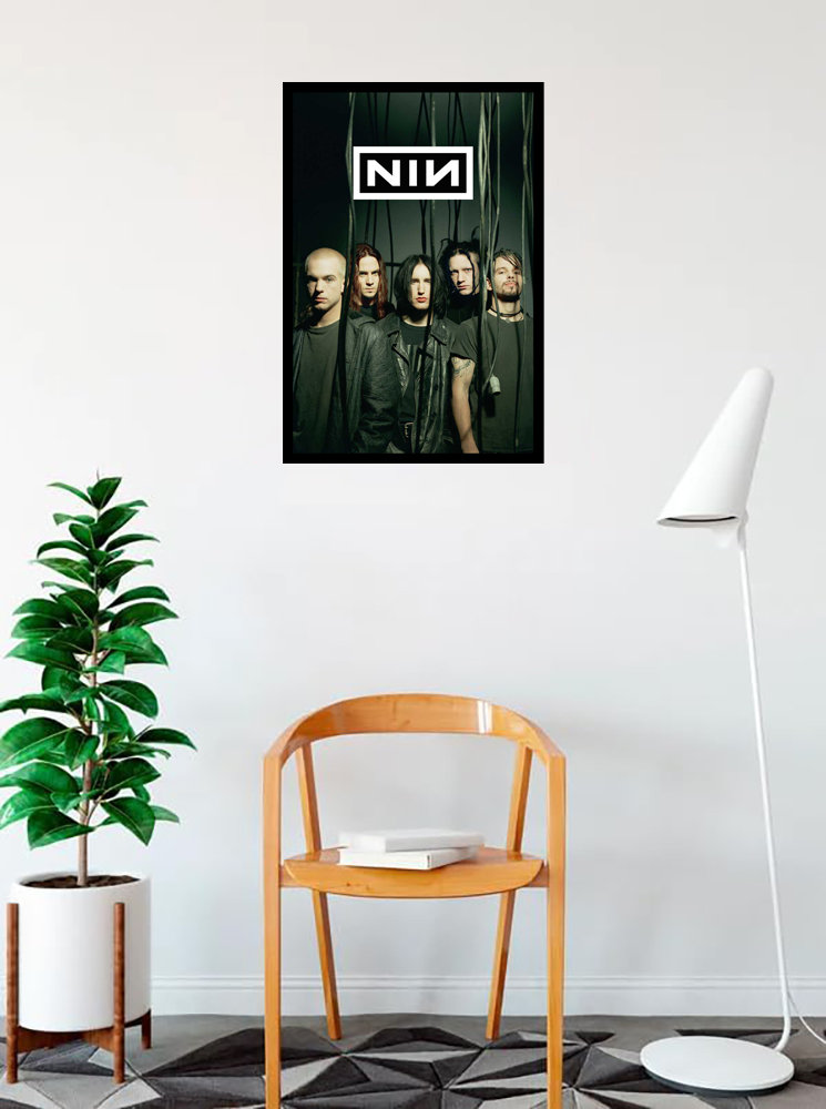 Buy Art For Less Nine Inch Nails Group Standing Framed On Poster Paper ...