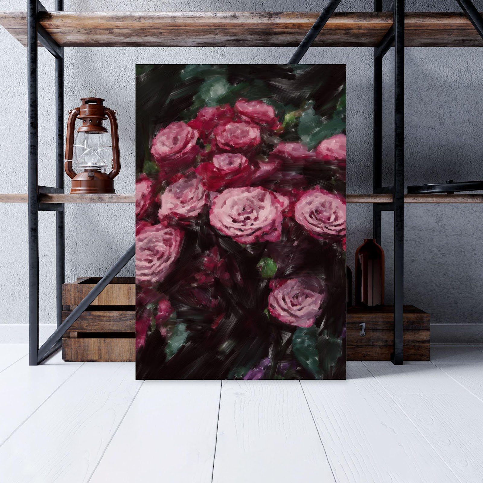 Red Barrel Studio® Macro Photography Of Red And Pink Roses - 1 Piece ...