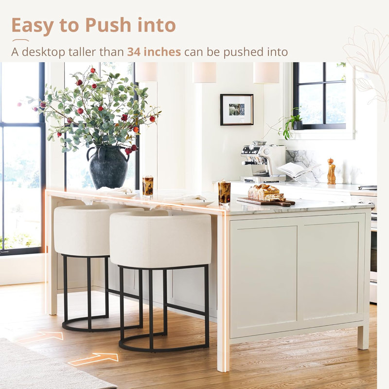 G & R PLUMBING ENTERPRISES, INC. 27" H Counter Height Bar Stools Set of ...