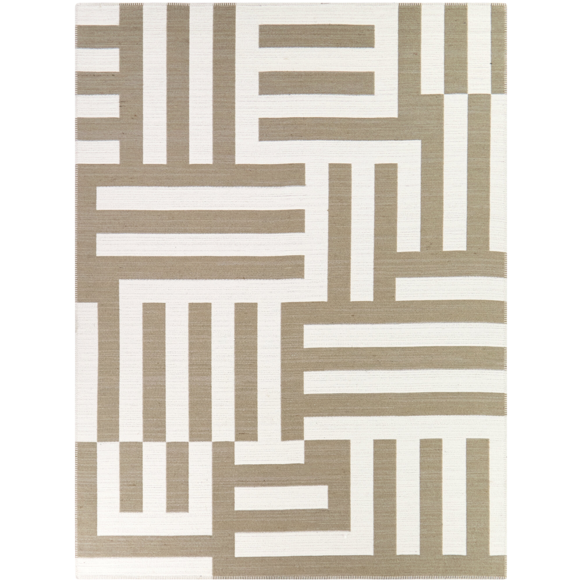 Ivy Bronx Constantia Tan Modern Geometric Area Rug - Wayfair Canada